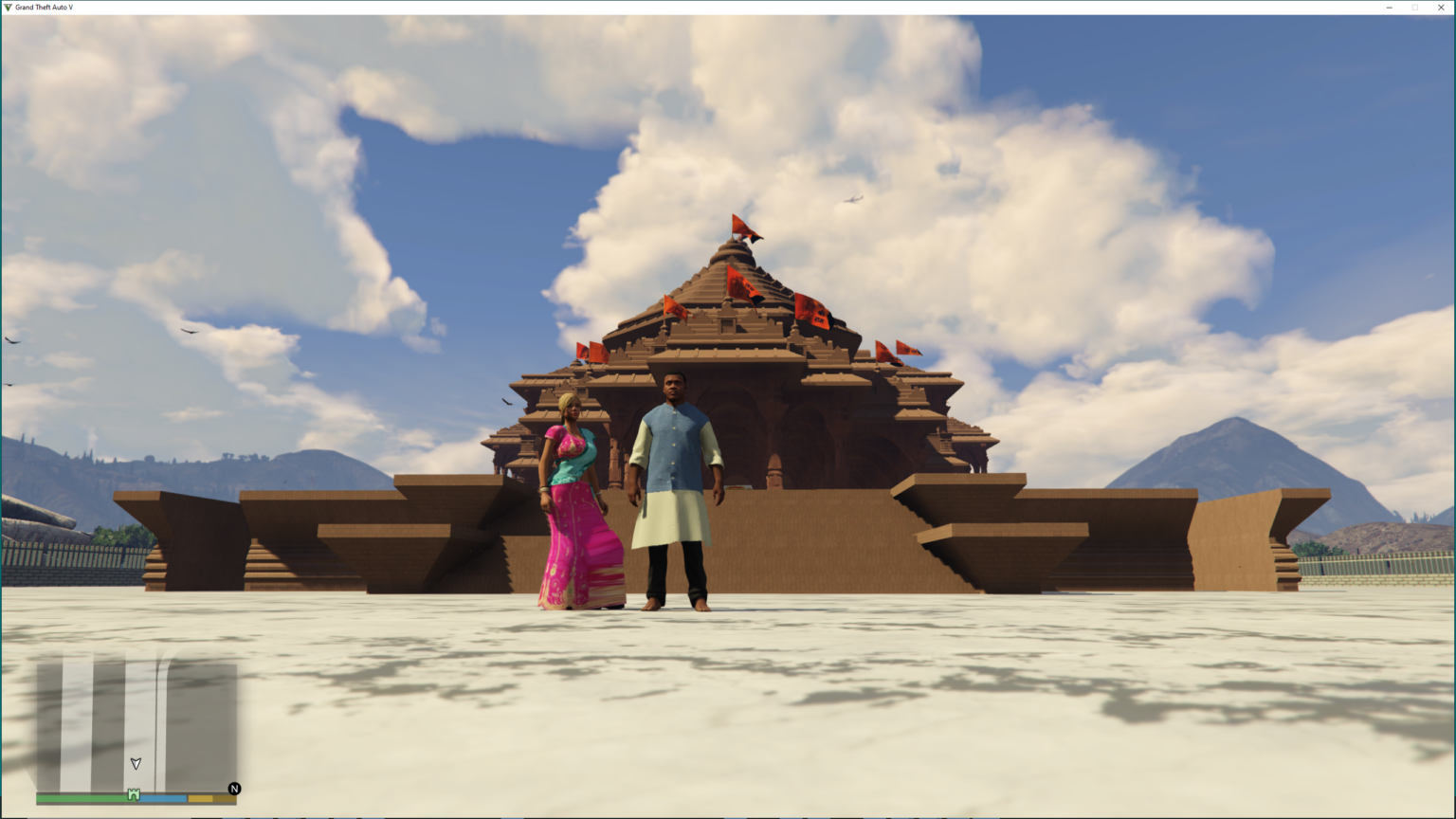 Ram Mandir Gta 5 MOD - INDIANGTA5MODS.COM
