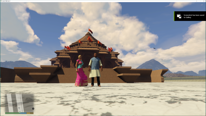 Ram Mandir Gta 5 MOD - INDIANGTA5MODS.COM
