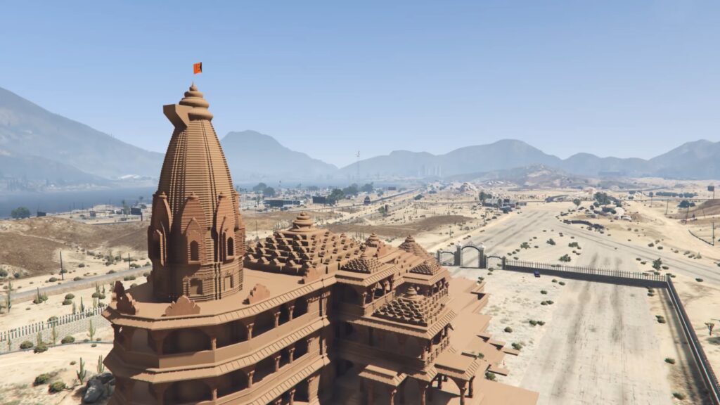 Ram Mandir Gta 5 MOD - INDIANGTA5MODS.COM